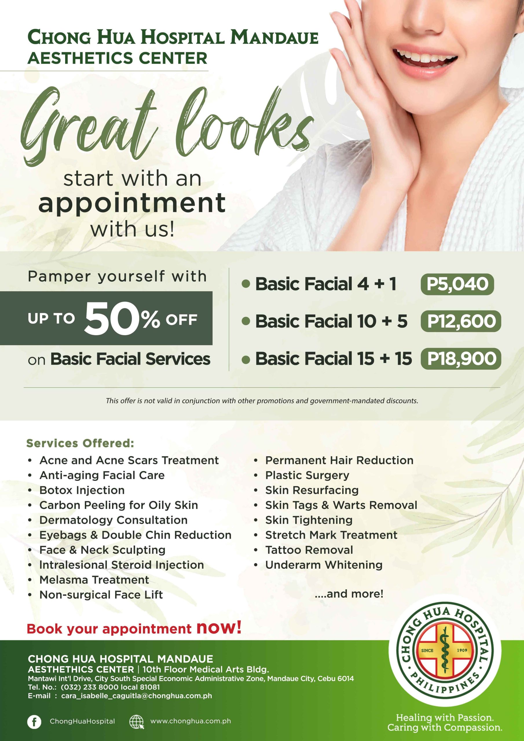 Basic Facial Promo - Chong Hua Hospital - Official Website